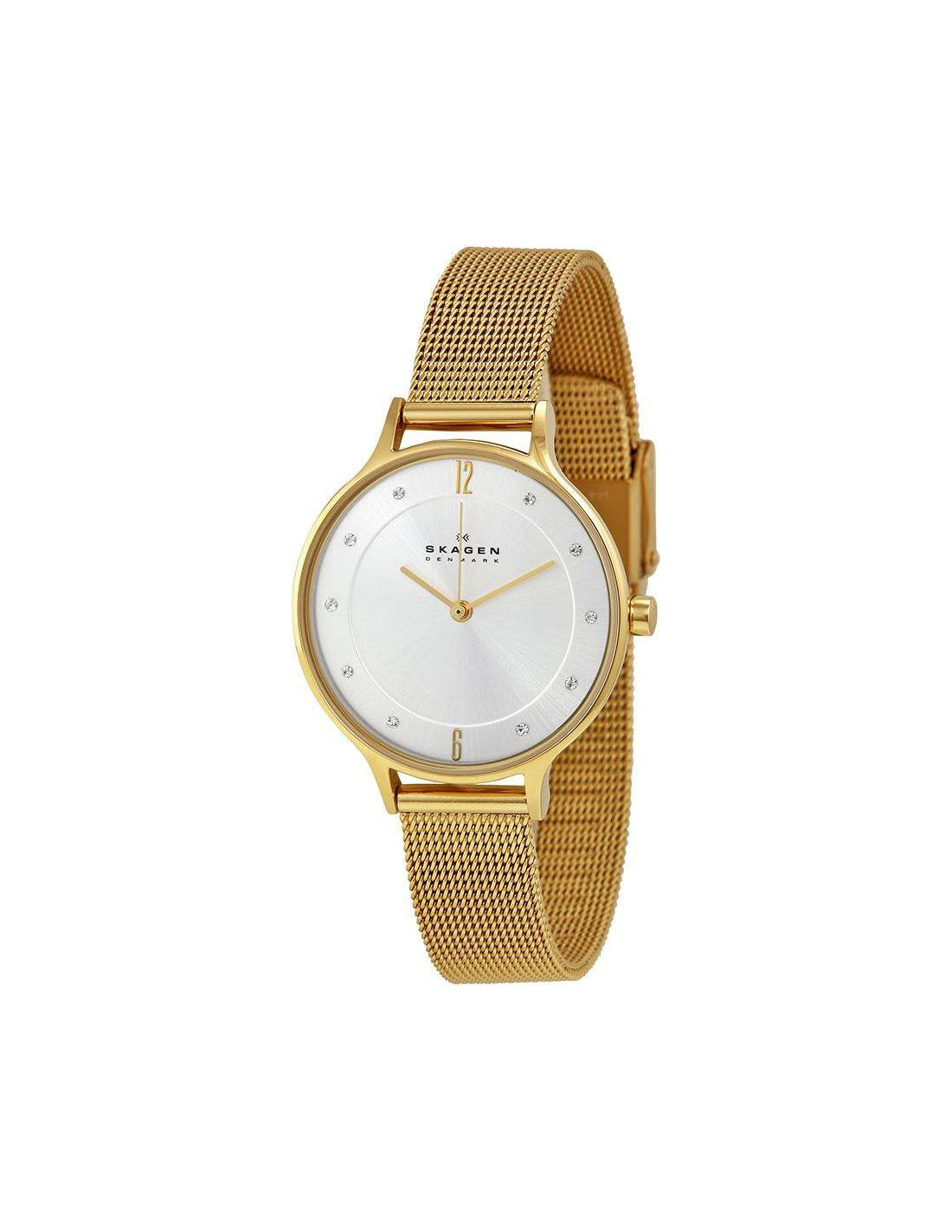 Montre Skagen Anita SKW2150 Bracelet doré à mailles milanaises A... Montre Skagen Anita SKW2150 Bracelet doré à mailles milanaises A...