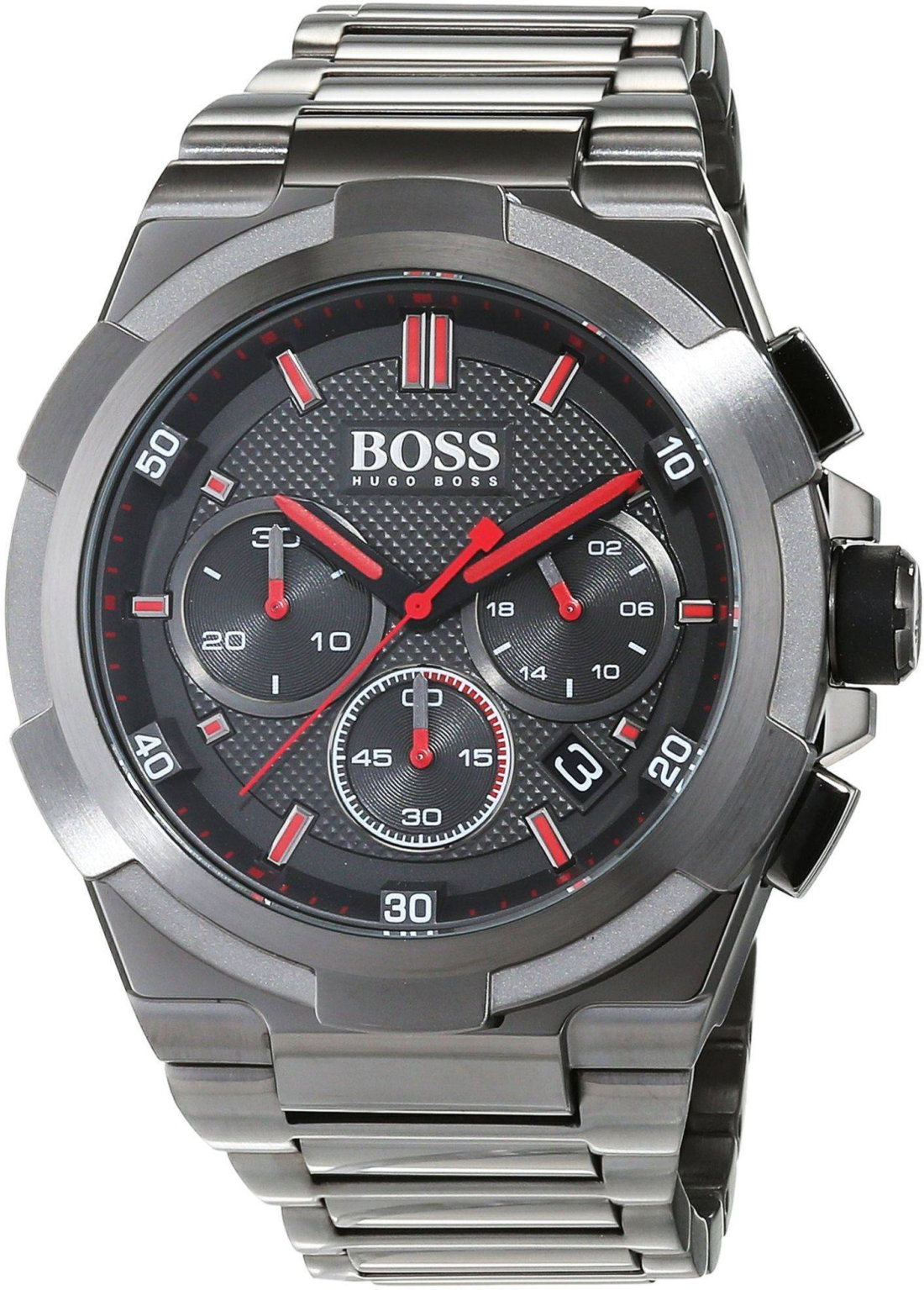 Montre Hugo Boss Supernova 1513361 bracelet acier gris anthracite d... Montre Hugo Boss Supernova 1513361 bracelet acier gris anthracite d...