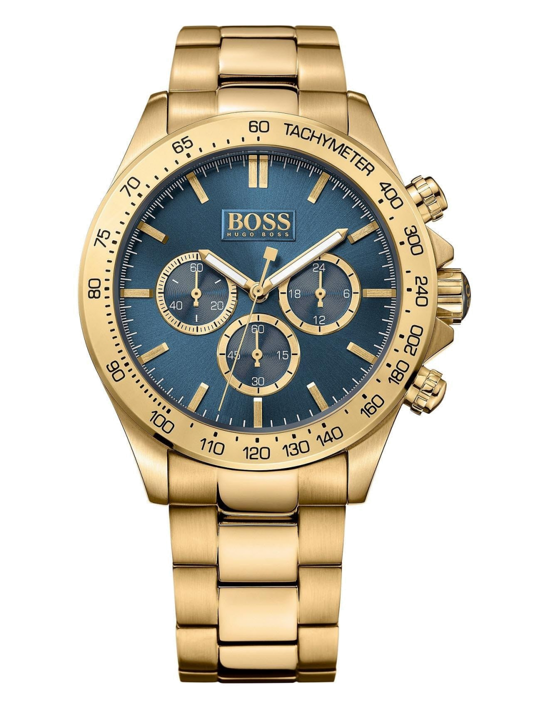 Montre Hugo Boss Ikon 1513340 Bracelet doré fond bleu nuit Achet... Montre Hugo Boss Ikon 1513340 Bracelet doré fond bleu nuit Achet...