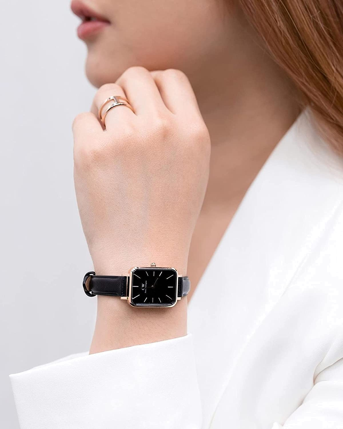 Montre Daniel Wellington Quadro Pressed Sheffield DW00100435 en cui... Montre Daniel Wellington Quadro Pressed Sheffield DW00100435 en cui...